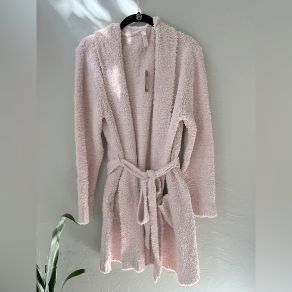 SKIMS | Intimates & Sleepwear | Skims Short Cozy Knit Robe In Dusk Pink ...